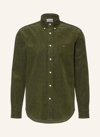 Tommy Hilfiger Cordhemd Regular Fit gruen