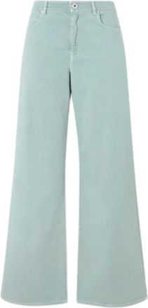 Max Mara Femme, Pantalons, Vert, Taille: 34 FR Medina Wide Pantalons