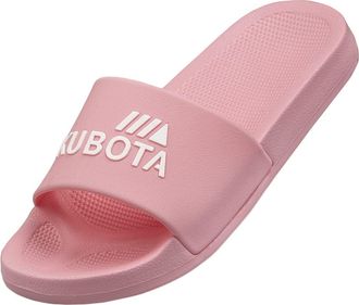 Kubota Badelatschen Damen f&uuml;r Sauna - Strand und Badeschuhe - Badeschlappen f&uuml;r Dusch - Anti Rutsch Badelatschen - Wasserdicht Badesandalen - Rosa 37