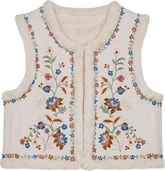 Louise Misha Veste Sans Manches R&eacute;versible Ren&eacute;e Double Gaze Coton Bio - Collection Femme Louise Misha