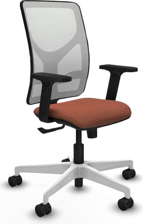 Piqueras y Crespo B&uuml;rostuhl, Braun, mit 2D-Armlehnen, h&ouml;henverstellbare Lendenwirbelst&uuml;tze, ausgestattet mit 3 Positionen und Schneideschaum, mit Rollen von 65 mm, Nylo