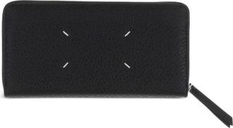 Maison Margiela Signature Four-Stitch Logo Wallet - Black