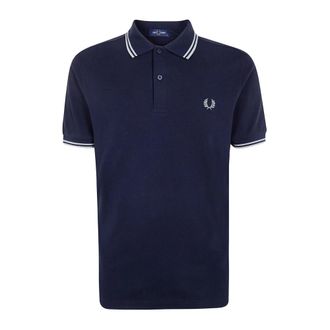 Fred Perry M3600 Twin Tipped Polo - - Tops - Herren - Blau - L