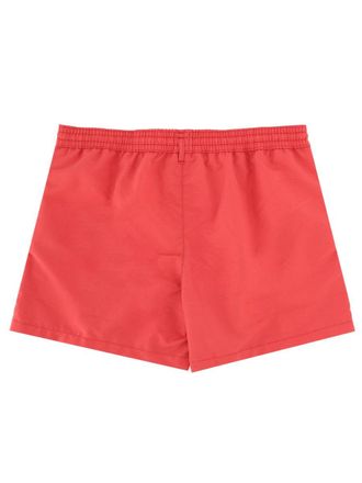 Paul Smith Logo-Embroidered Recycled Polyester Swim Shorts - Red