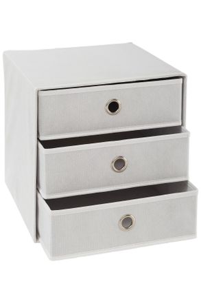 CARRYHOME Faltbox, Silber, Wei&szlig;, Metall, Textil, Karton, 32x32x31.5 cm, faltbar, Ordnen & Aufbewahren, Aufbewahrungsboxen, Faltboxen