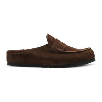 Birkenstock Homme, Chaussures, Brun, Taille: 41 EU Carafe Naples en cuir su&egrave;de envelopp&eacute;