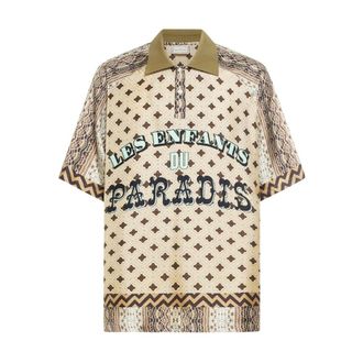 Pierre-Louis Mascia Homme, Tops, Beige, Taille: XS Chemise col camp Aloe