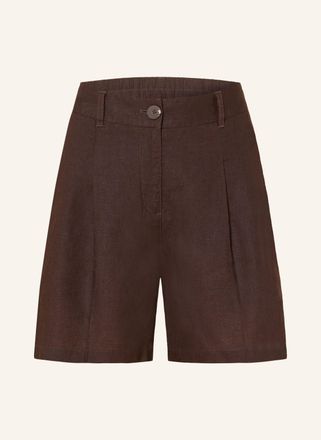 OPUS Leinenshorts Mandisa braun