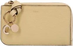 Chlo&eacute; Petit portefeuille avec alphabet - Femme - Accessoires - Jaune - Taille: ONE Size
