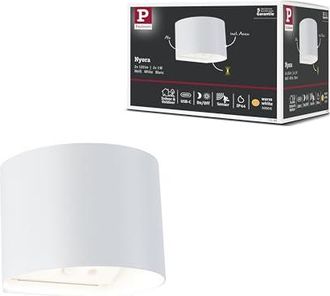 Paulmann 71285 LED Akkuwandleuchte Nyora inkl. Dämmerungsgesteuerter Bewegungsmelder (HF) IP44 3000K 135x120mm 2x1W / 1W Weiß