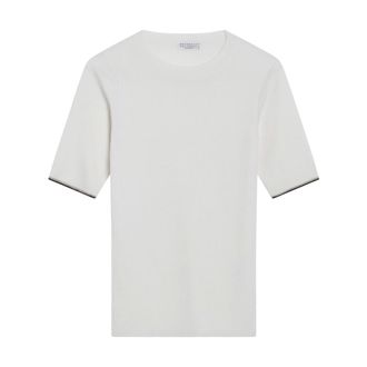 Brunello Cucinelli Femme, Pulls, Blanc, Taille: 36 FR Pull