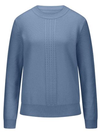 Fadenmeister Berlin Rundhals-Pullover Fadenmeister Berlin blau