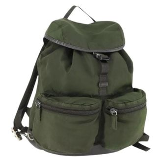 Prada Pre-owned Nylon Rucksack - - Pre-owned - Damen - Gr&uuml;n - ONE SIZE
