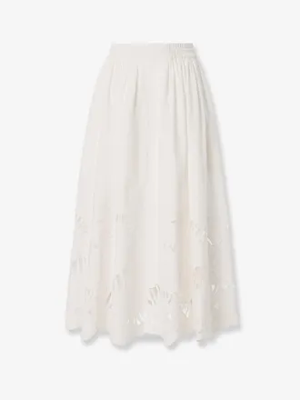 Zimmermann Womens Skirt Mahon White Cotton