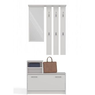 Topeshop Armoire Vera vera blanc