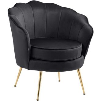Clp Chaise Rosita velours Noir
