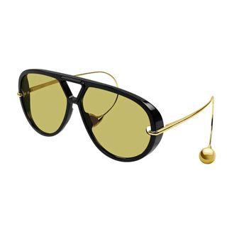 Bottega Veneta Drop Aviator Sonnenbrille - - Accessories - Damen - Schwarzk - 63 MM