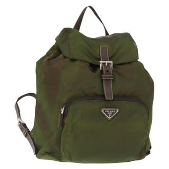 Prada Pre-owned Nylon Rucksack - - Pre-owned - Damen - Gr&uuml;n - ONE SIZE