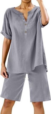 Generic Tailleur Pantalon Bustier Femme Jogging Large Droite 48 Ceremonie Decontracte Electrique Baggy Couture Pression Street Hijab Color Nouveaut&eacute; Shirt san