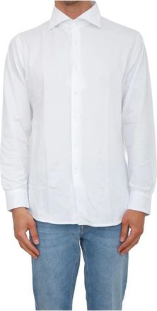 Paolo Pecora Homme, Chemises, Blanc, Taille: L Camicia Jersey