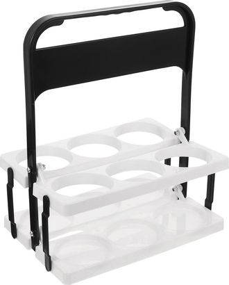 OSALADI Angoily Faltbarer Bierflaschentr&auml;ger mit Griff Kompakter Kunststoff Getr&auml;nketr&auml;ger f&uuml;r Dosen und Flaschen Tragbarer Bierkorb f&uuml;r Zuhause Bars und Part