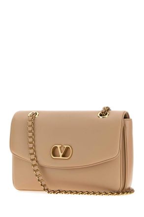 Valentino Garavani Womens Skin Pink Leather Djuna Shoulder Bag Rosesand Borse A Tracolla