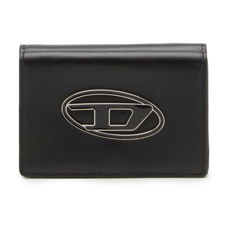 Diesel Femme, Accessoires, Noir, Taille: ONE Size Portefeuille Trifold en Cuir