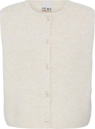Ichi Ichi - Gilet en maille - Femme - Pulls - Gris - Taille: 40 FR