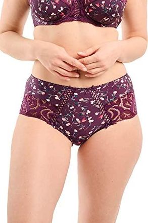 Sans Complexe Amelie Print_40PAG76 sous-vêtement, Imprime Floral Rouge/Violet, 46/48 Femme