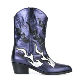 Chiara Ferragni Blue Flame Texani Stiefel - - Shoes - Damen - Blau - 37 EU