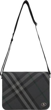 Burberry Homme, Sacs, Gris, Taille: ONE Size Grid Messenger Bag