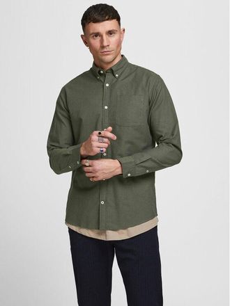 Jack & Jones Jack & Jones Hemd 12182486 Gr&uuml;n Slim Fit