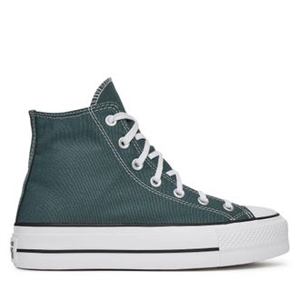 Converse Sneakers aus Stoff Converse Chuck Taylor All Star Lift Platform A12596C Gr&uuml;n