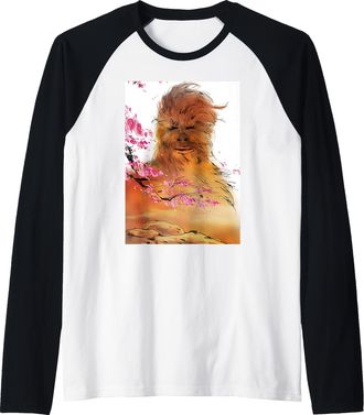 Star Wars Chewbacca Spring Cherry Blossoms Sakura Art Raglan