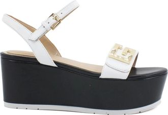 Guess Femme, Chaussures, Blanc, Taille: 39 EU Compensées