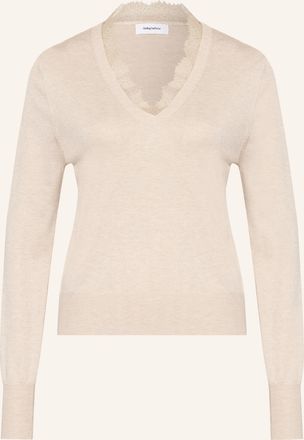 Darling Harbour Darling Harbour Pullover Mit Spitze beige