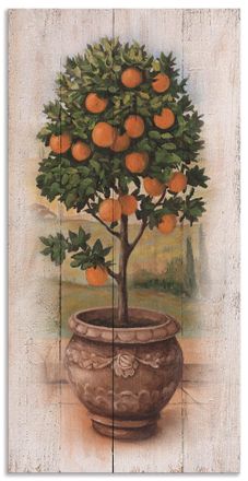 Artland ARTland Wanddeko Wandbild Alu Verbundplatte für Innen & Outdoor Bild 30x60 cm Pflanzen- & Blumen Bäume Obstbaum U0PV