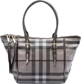 Burberry Sac bandouli&egrave;re Pre-owned en toile - Femme - Pre-owned - Gris - Taille: ONE Size