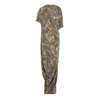 Cortana Zenith- Seidenkleid grauer Metallprint- - - Dresses - Damen - Grau - 2XS