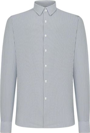 Roberto Ricci Design Rrd, Homme, Chemises, Bleu, Taille: 3XL Oxford Jacquard Stripe Open Shirt