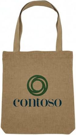 Fabulous Sac Shopping Tote Bag Aspect Lin - Contoso Geek Ordinateur Informaticien - Sac de Courses Toile Epaisse 360g Beige Naturel Cabas Port&eacute; Epaule Solide I