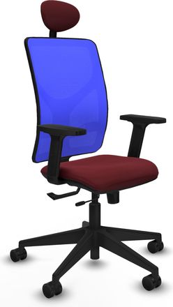 Piqueras y Crespo St&uuml;hle f&uuml;r Callcenter, mit 2D-Armen, h&ouml;henverstellbarer Lendenwirbelst&uuml;tze und festem Kopfteil, ausgestattet mit Syncro/Traslack und Schneideschaum, B