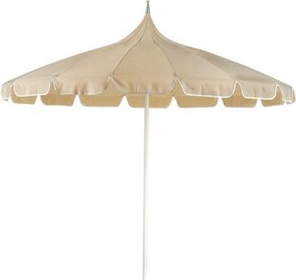 Beliani Beliani - Parasol de Jardin 245 cm en Aluminium Tissu Polyester Beige Minoa