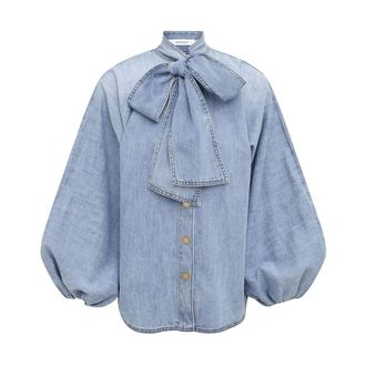 Zimmermann Damen, Blusen & Hemden, Blau, 3XSGr&ouml;&szlig;e