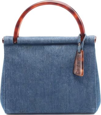 Chanel sac à main en jean (1997-1999) - Bleu