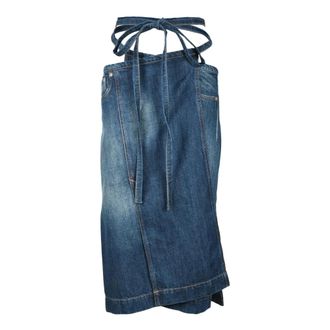 Sportmax Denim Wickelrock mit Taschen - - Skirts - Damen - Blau - XS