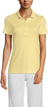 Lands End Supima-Poloshirt, Damen, Größe:32-34 regular, Gelb, Baumwolle, by Lands End