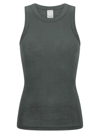 Schiesser Damen Tr&auml;gertop-Revival Paula Unterhemd, dunkelgr&uuml;n_182529, 40