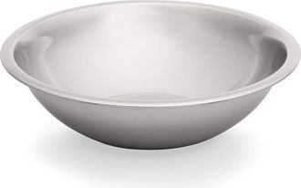 Viva Haushaltswaren WAS 1703 220 Chromnickelstahl Sch&uuml;ssel, 22cm Durchmesser, 7.5 cm Hohe, 1.50 L