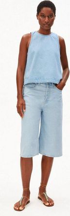 Armedangels Blusentop DENIM Top aus 100% recycelte Baumwolle Regular Fit
